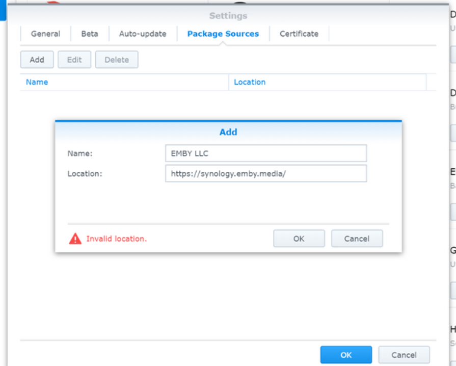 SynoCommunity Invalid Location Error Geek Tank SynoCommunity Invalid Location Error Geek Tank